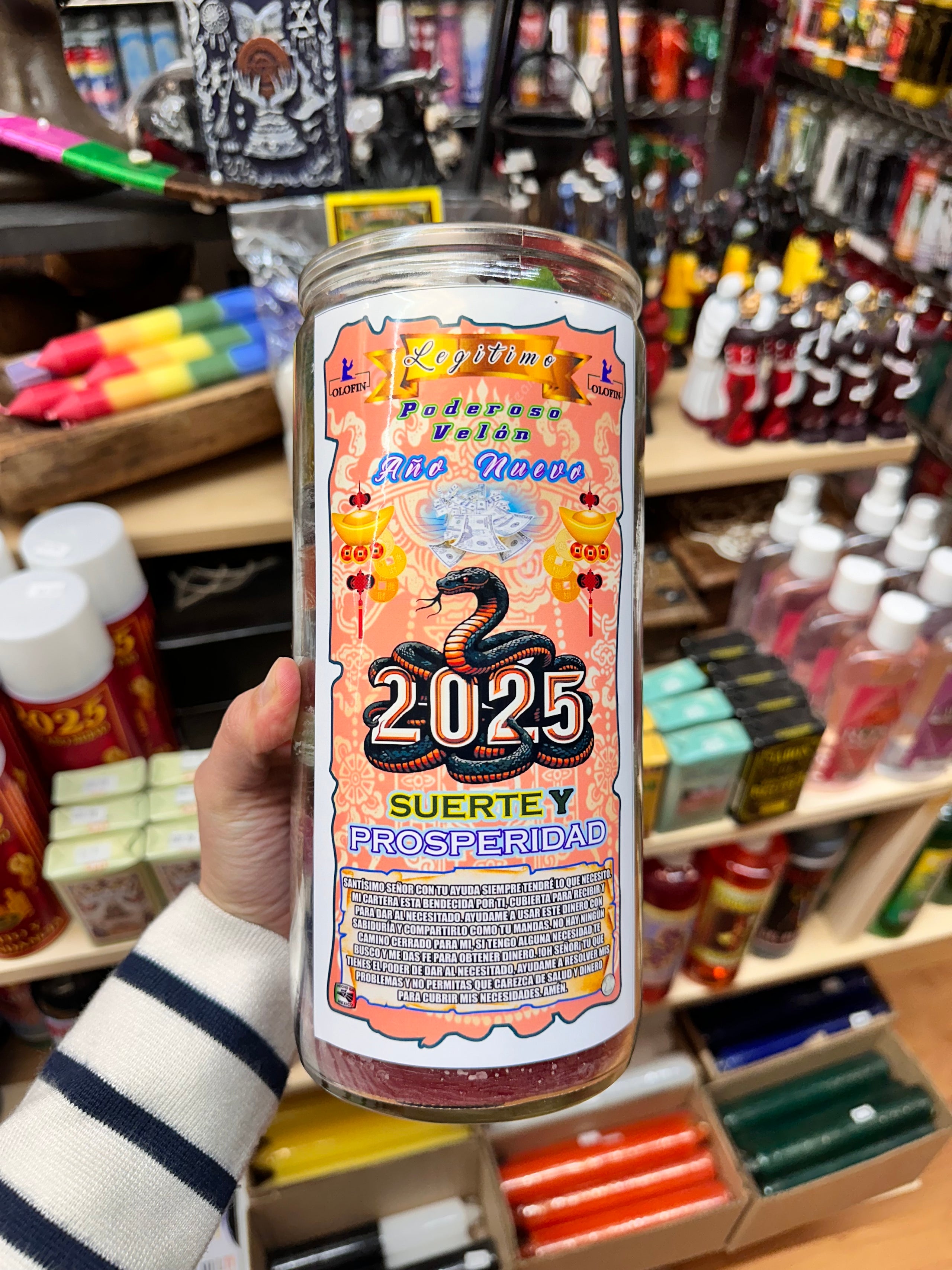 2025 New Year 14 Day Luck & Prosperity Multi Color Candle - 2025 Año ...